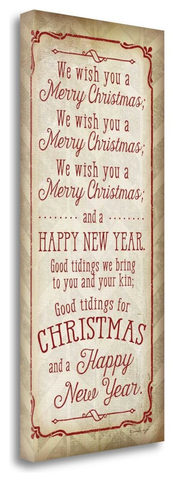 "We Wish You A Merry Christmas" By Jennifer Pugh, Giclee on Gallery Wr
