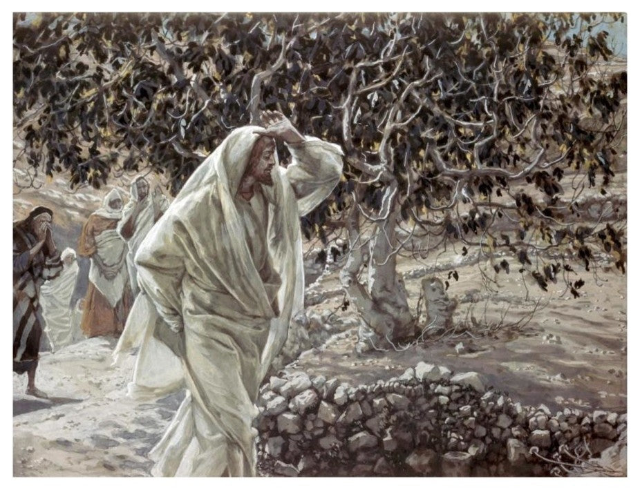 "Accursed Fig Tree" Digital Paper Print by James Tissot, 18"x14"