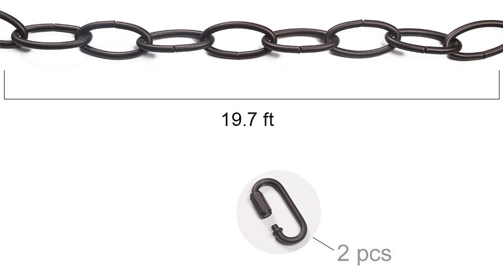 19 feet Ceiling Light Fixture Chains Bronze
