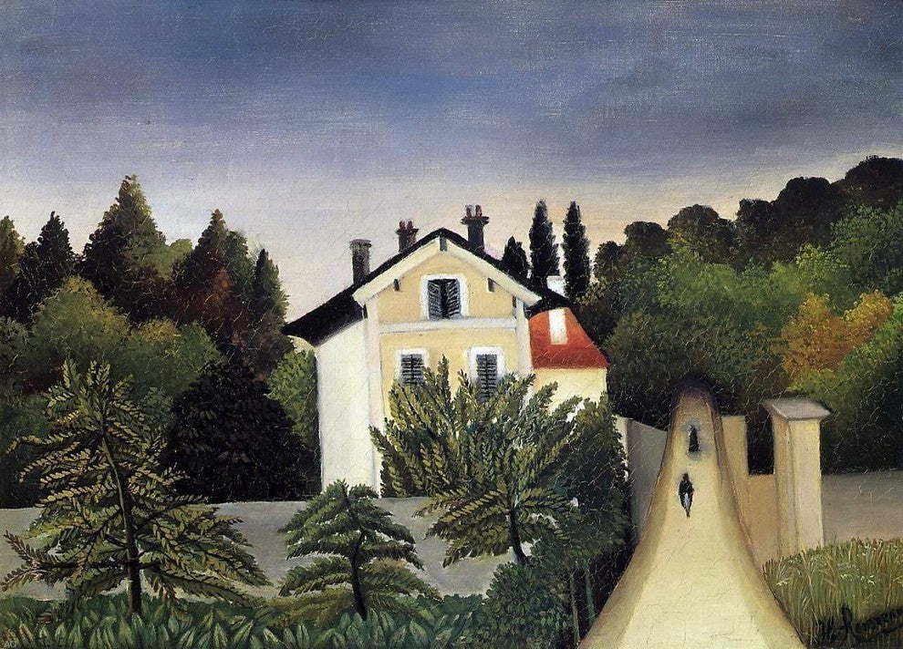 Henri Rousseau Landscape On The Banks Of The Oise- Area Of Chaponval W