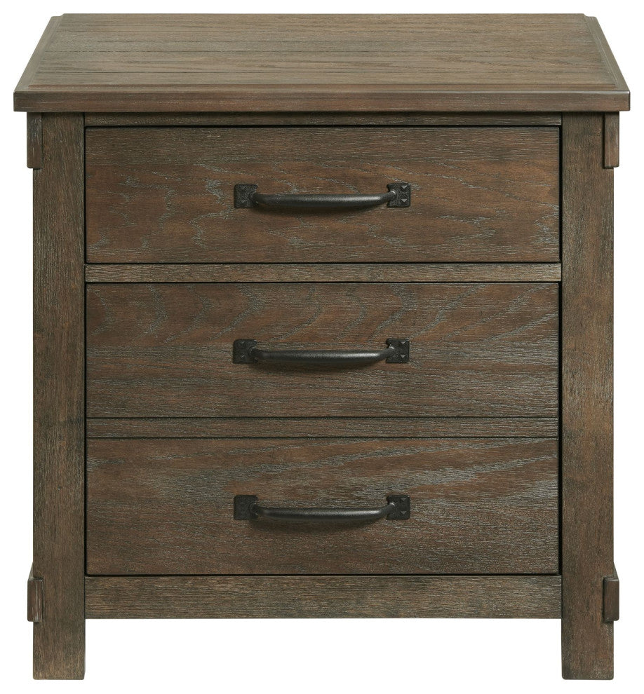 Jack 2-Drawer Nightstand With USB Ports