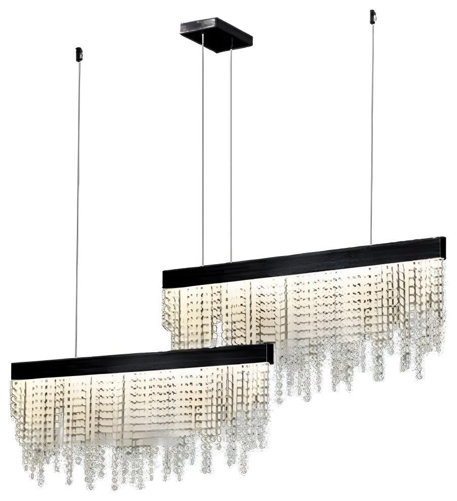 Ailano | Splendid Creative Raindrops Shining LED Crystal Chandelier, B