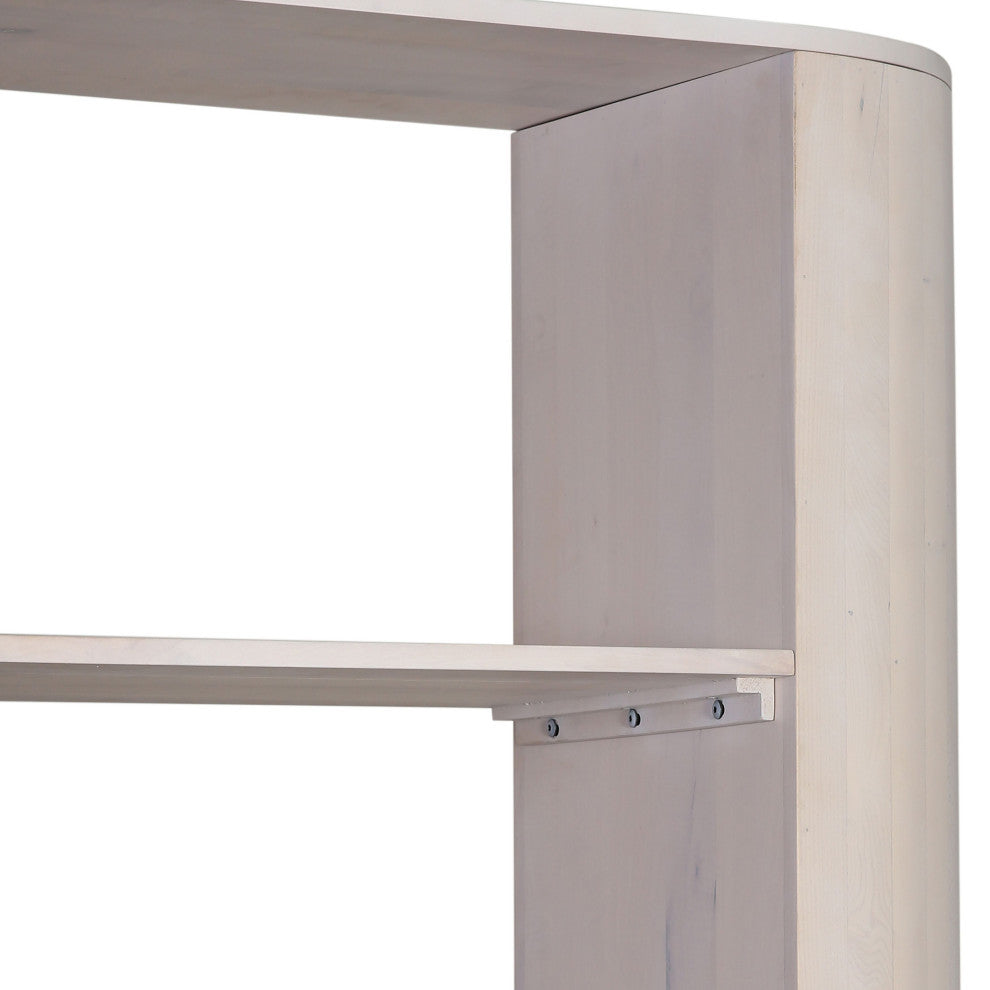 Vienna 5-Shelf Bookcase, White