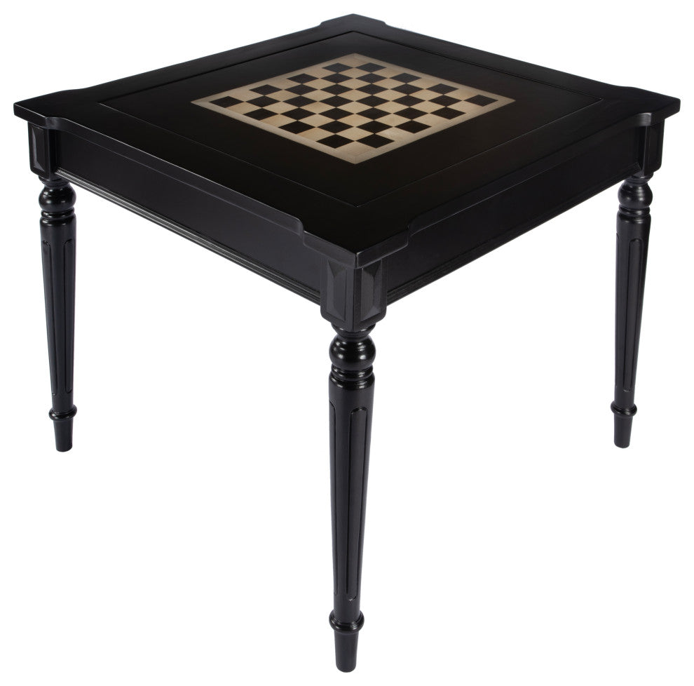 Vincent Multi-Game Card Table, Black