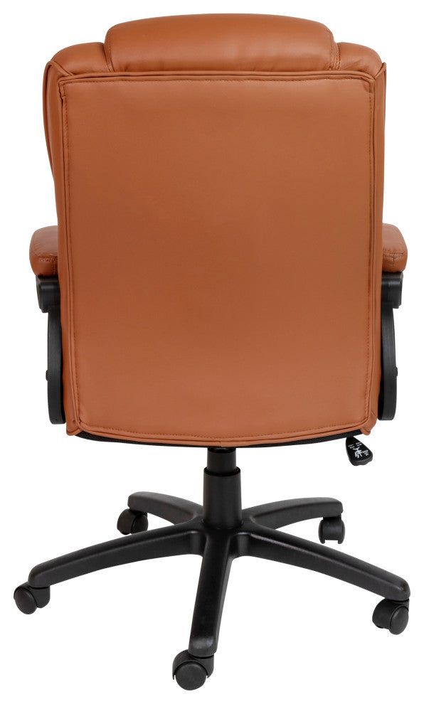 Big & Tall 400 lb. Rated Swivel Office Chair w/Padded Arms, BIFMA Cert