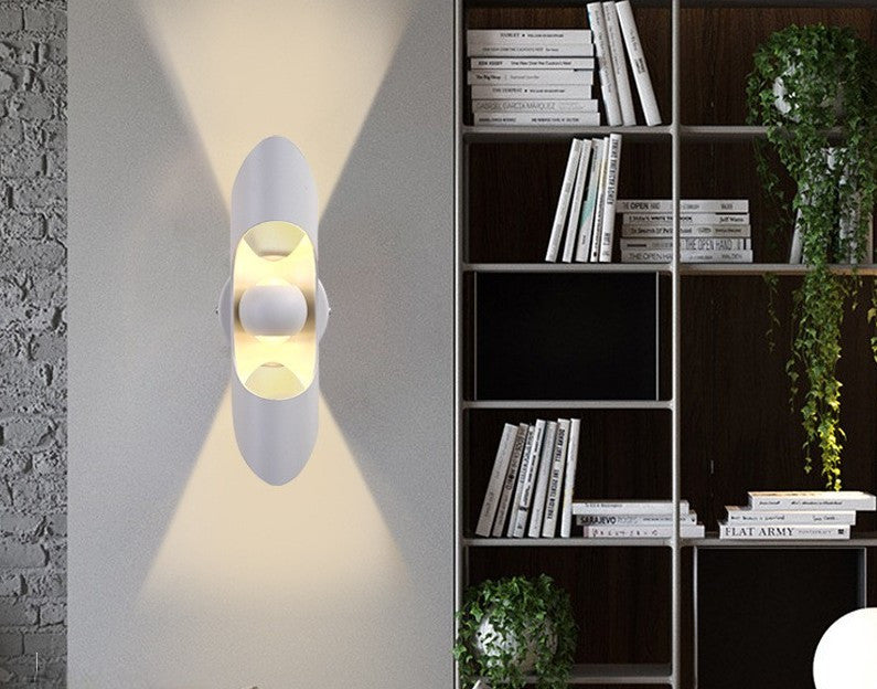 Creative Aluminum Wall Lamp, Futuristic Style, White, Neutral Light