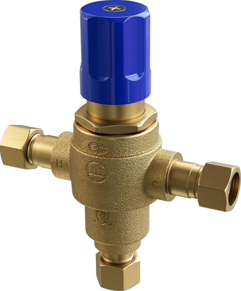 PROFLO PFMVTS38 3/8" Thermostatic Mixing Valve - Single Outlets - Roug