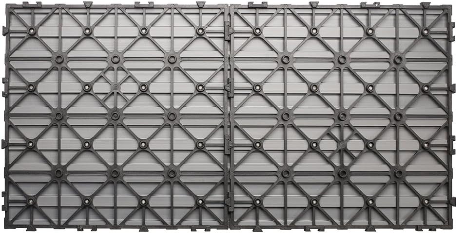 1'x2' Quick Deck Outdoor Composite Deck Tile, Westminster Gray