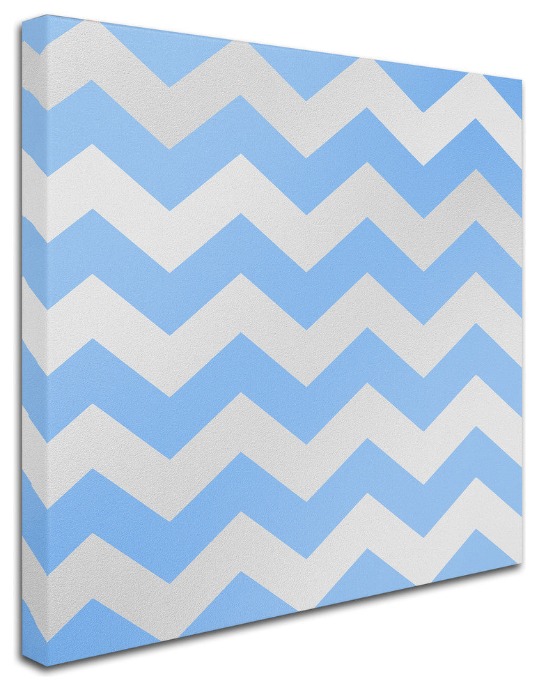 Color Bakery 'Xmas Chevron 3' Canvas Art, 14x14