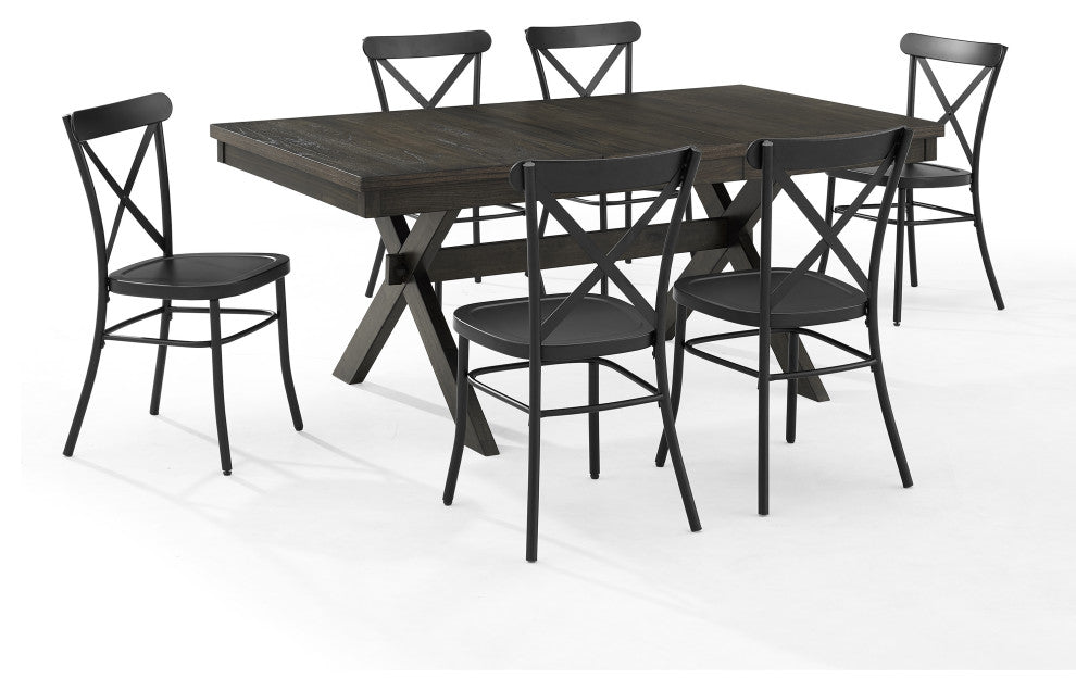 Hayden 7Pc Dining Set WithCamille Chairs