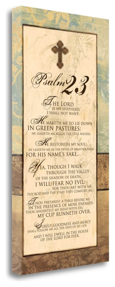 "Psalm 23 Panel" By Piper Ballantyne, Giclee Print on Gallery Wrap Can