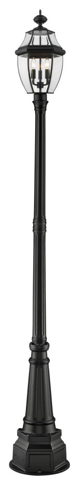 Z-Lite 580PHB-564P Westover 3 Light 102" Tall Outdoor Single Head - Bl