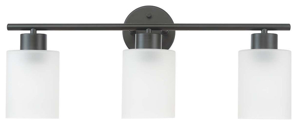 Bellevue GBF43025 Lydia 3 Light 23"W Bathroom Vanity Light - Matte Bla