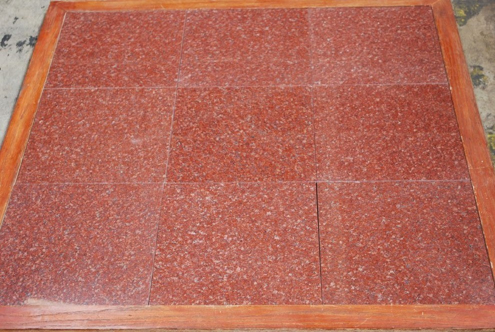 Ming Red Granite Tiles, Polished Finish, 12"x12", Set of 320